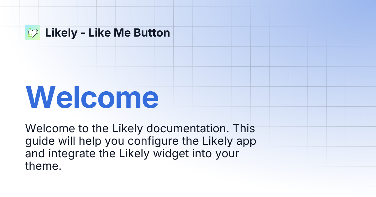 Welcome | Likely - Like Me Button
